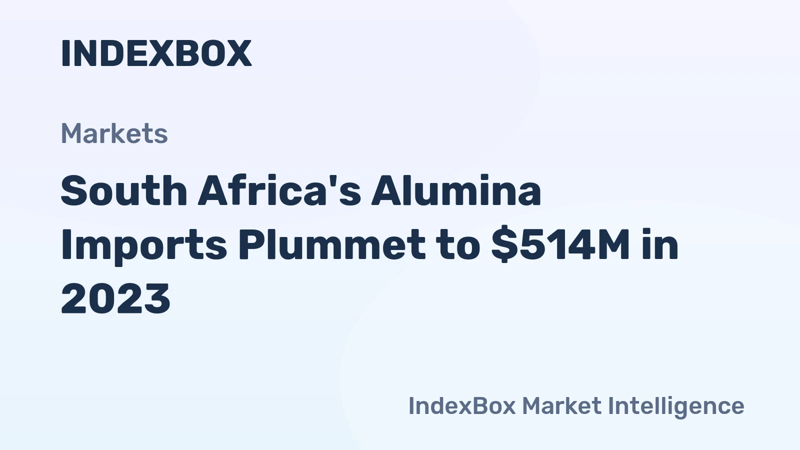South Africa's Alumina Imports Plummet to $514M in 2023
