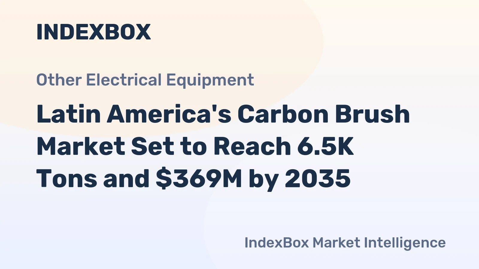 Latin America's Carbon Brush Market Set to Reach 6.5K Tons and $369M by 2035