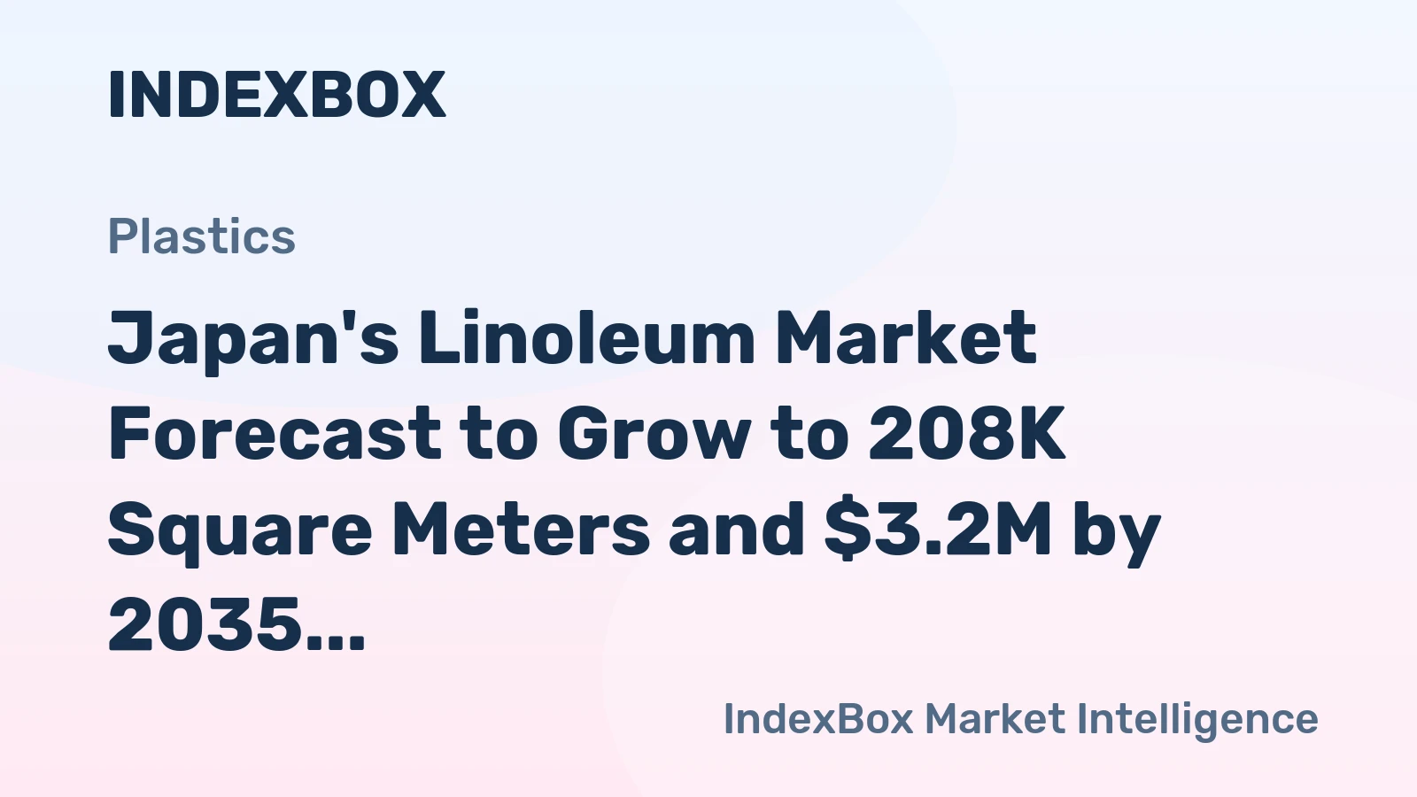 Japan's Linoleum Market Forecast to Grow to 208K Square Meters and $3.2M by 2035