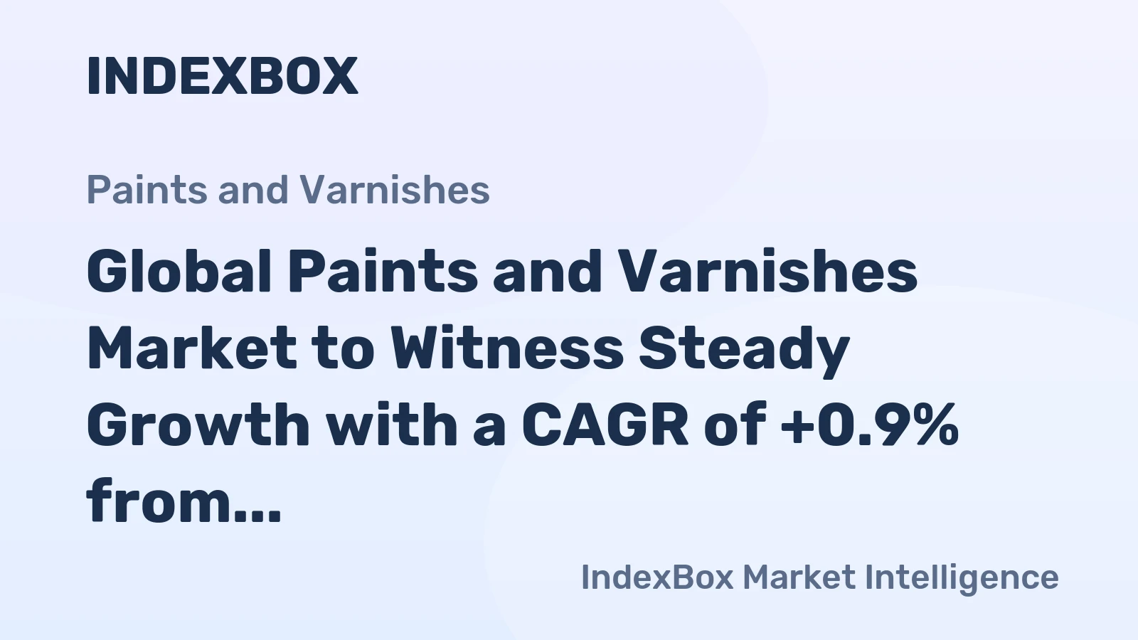 Global Paints and Varnishes Market to Witness Steady Growth with a CAGR of +0.9% from 2024 to 2035
