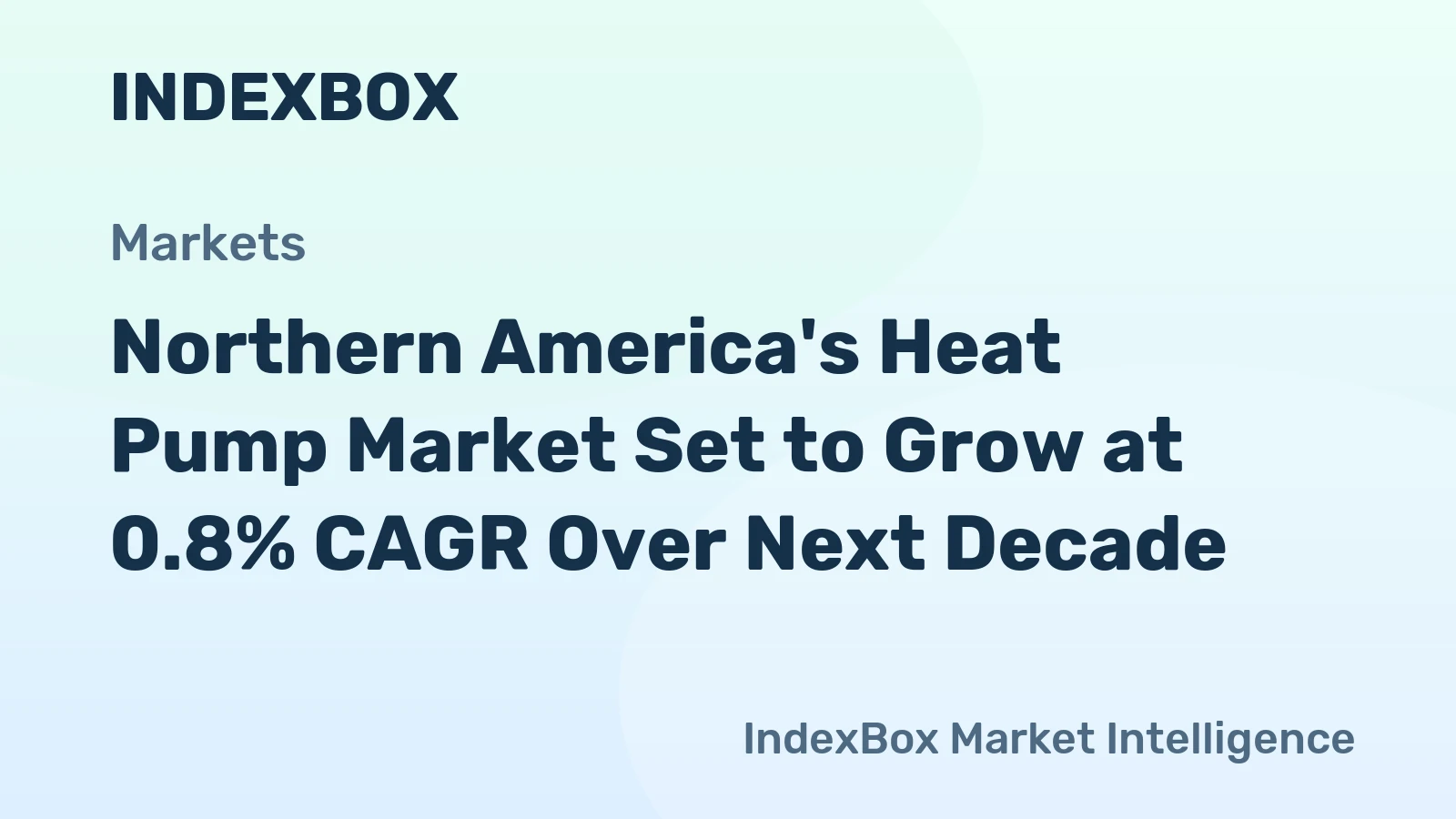 Northern America's Heat Pump Market Set to Grow at 0.8% CAGR Over Next Decade