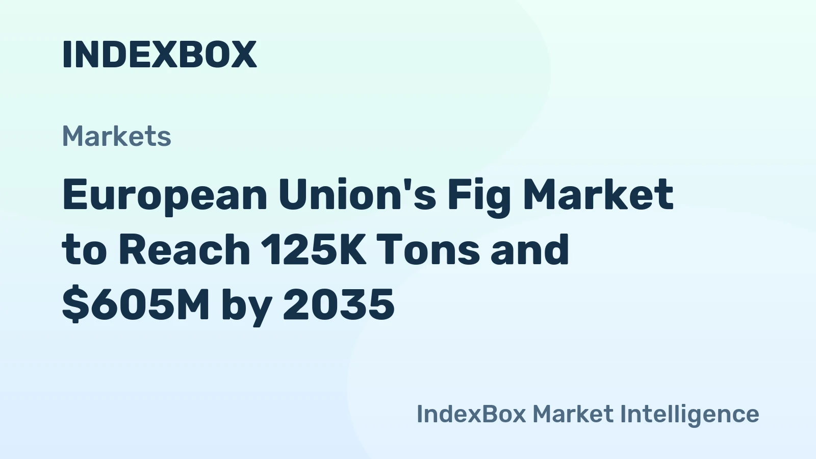 European Union's Fig Market to Reach 125K Tons and $605M by 2035