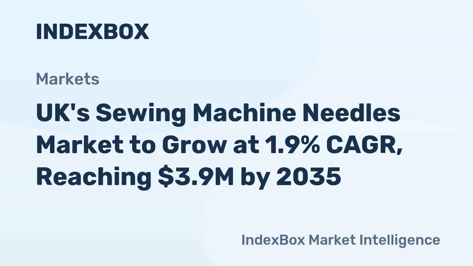 UK's Sewing Machine Needles Market to Grow at 1.9% CAGR, Reaching $3.9M by 2035