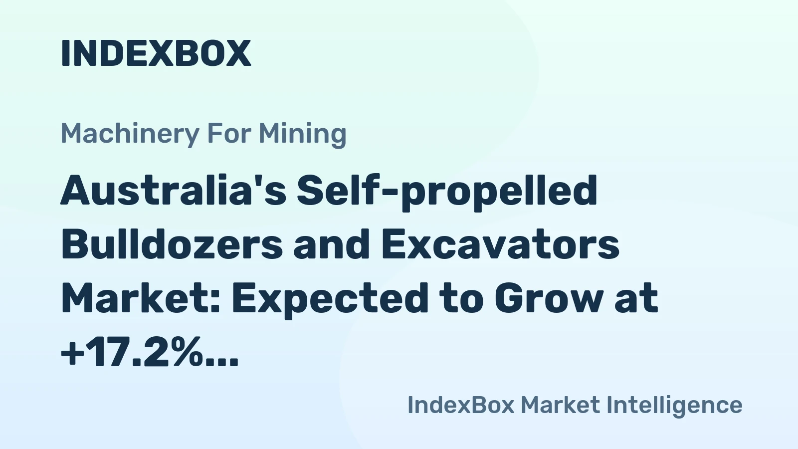 Australia's Self-propelled Bulldozers and Excavators Market: Expected to Grow at +17.2% CAGR, Reaching 2.6K units by 2035