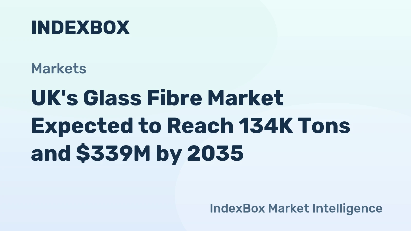 UK's Glass Fibre Market Expected to Reach 134K Tons and $339M by 2035