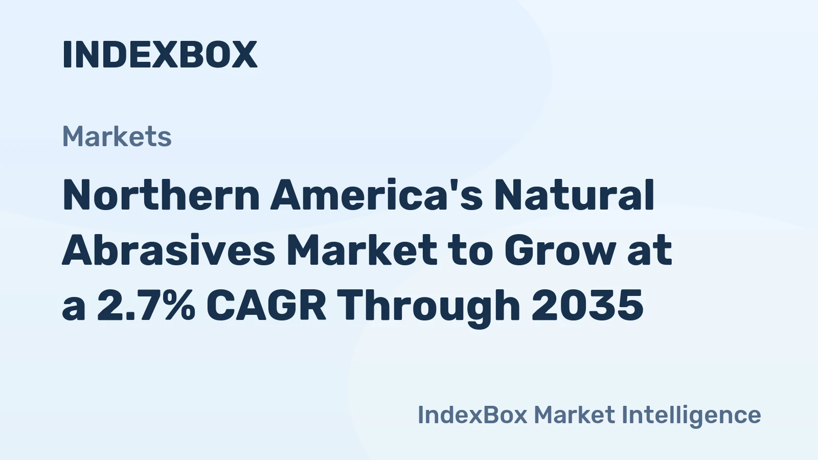 Northern America's Natural Abrasives Market to Grow at a 2.7% CAGR Through 2035