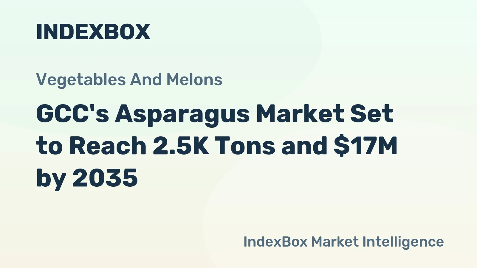 GCC's Asparagus Market Set to Reach 2.5K Tons and $17M by 2035