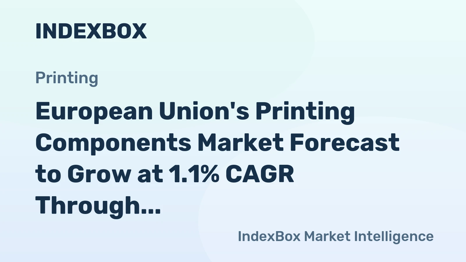European Union's Printing Components Market Forecast to Grow at 1.1% CAGR Through 2035