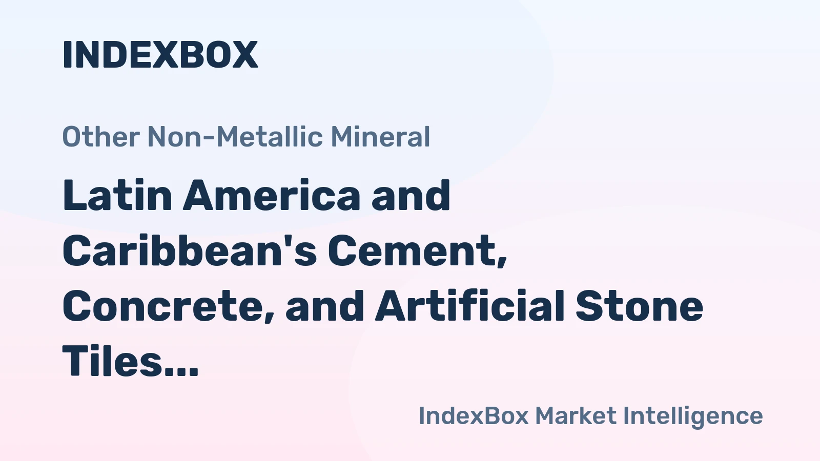 Latin America and Caribbean's Cement, Concrete, and Artificial Stone Tiles Market to Grow at CAGR of +1.8% Over Next Decade
