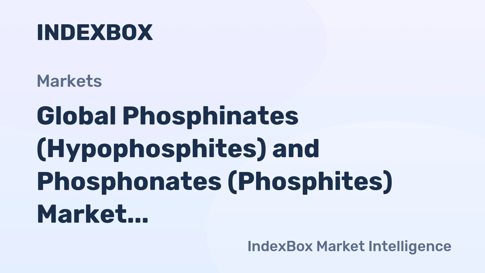 Global Phosphinates (Hypophosphites) and Phosphonates (Phosphites) Market to Reach 238K Tons by 2035, Valued at $808M
