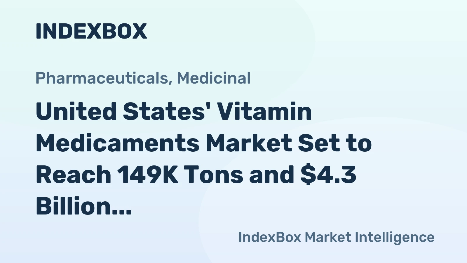 United States' Vitamin Medicaments Market Set to Reach 149K Tons and $4.3 Billion