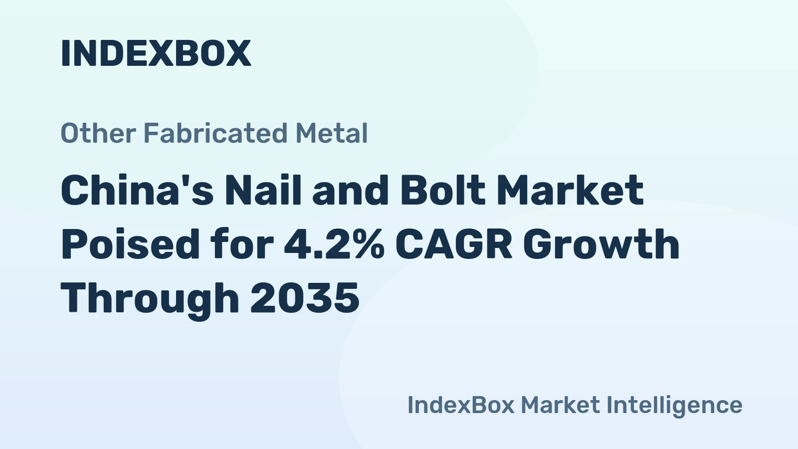 China's Nail and Bolt Market Poised for 4.2% CAGR Growth Through 2035