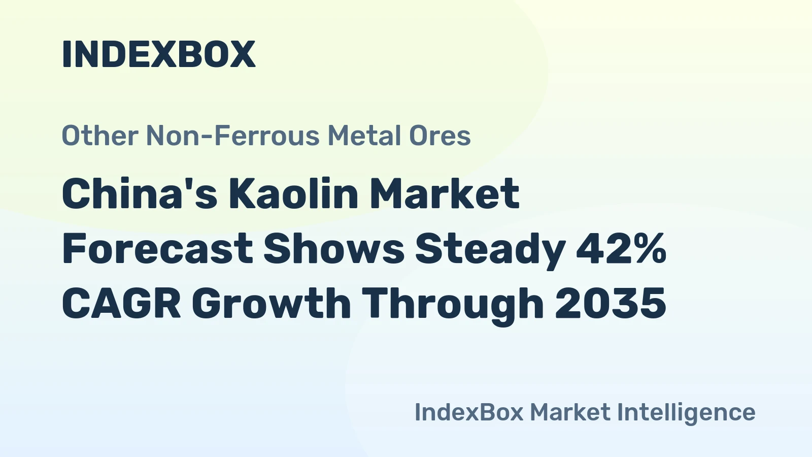 China's Kaolin Market Forecast Shows Steady 42% CAGR Growth Through 2035