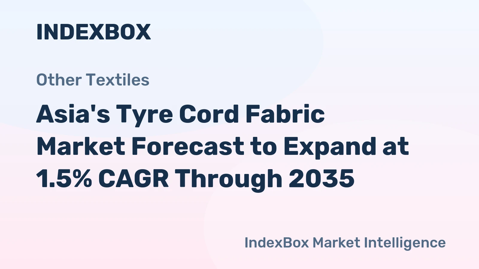 Asia's Tyre Cord Fabric Market Forecast to Expand at 1.5% CAGR Through 2035