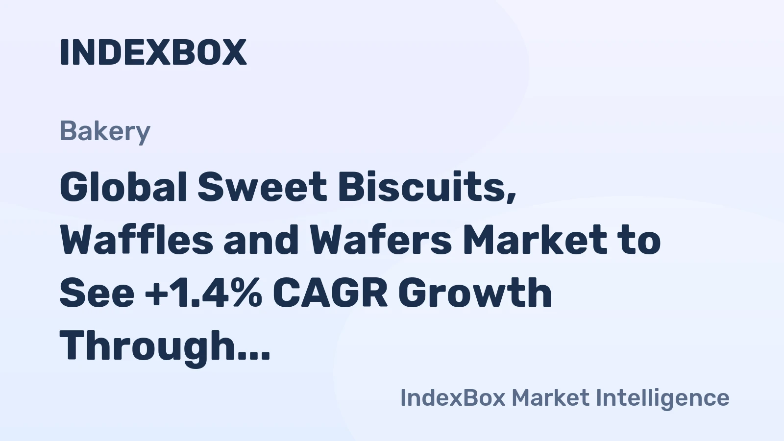 Global Sweet Biscuits, Waffles and Wafers Market to See +1.4% CAGR Growth Through 2035