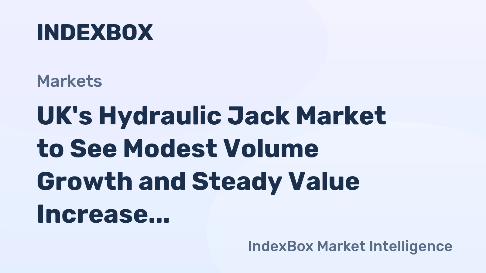 UK's Hydraulic Jack Market to See Modest Volume Growth and Steady Value Increase Through 2035