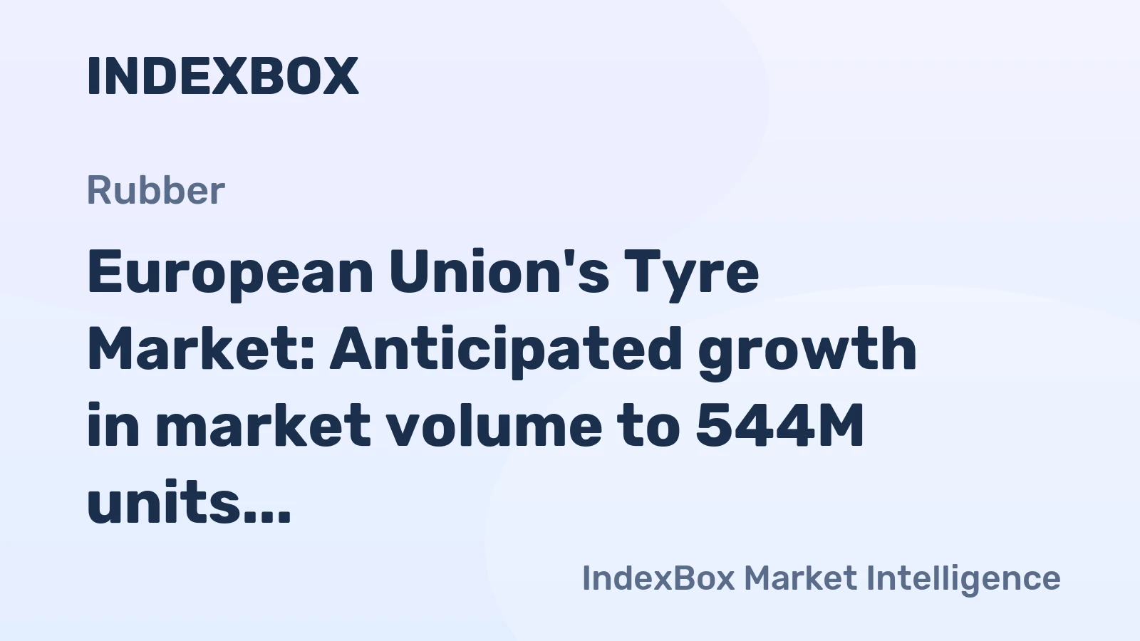 European Union's Tyre Market: Anticipated growth in market volume to 544M units and market value to $36.7B by 2035