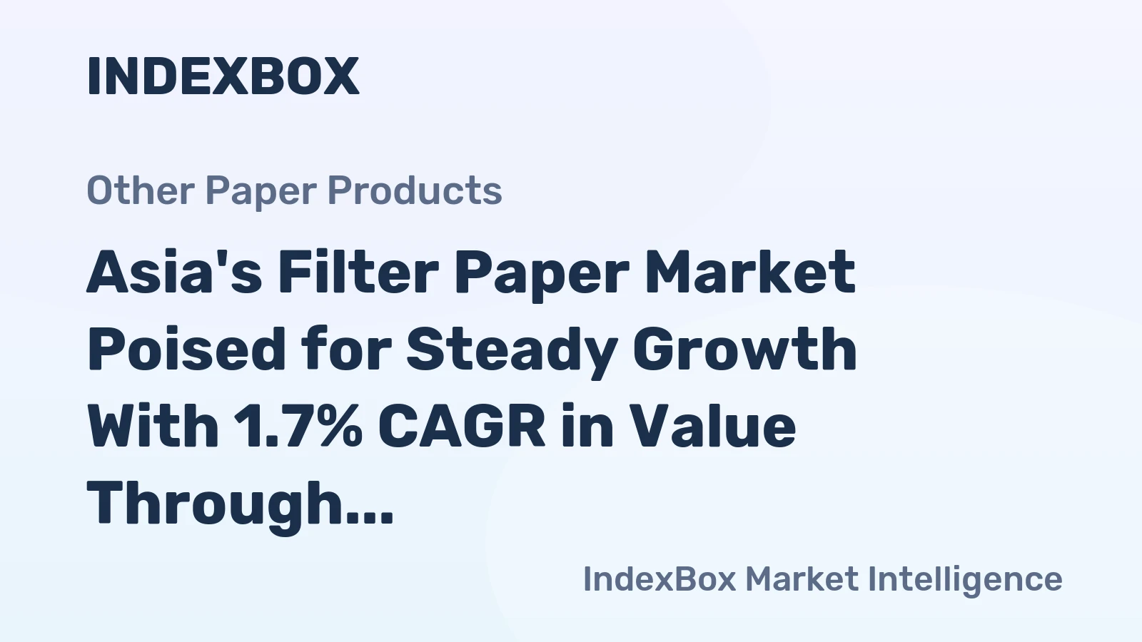 Asia's Filter Paper Market Poised for Steady Growth With 1.7% CAGR in Value Through 2035