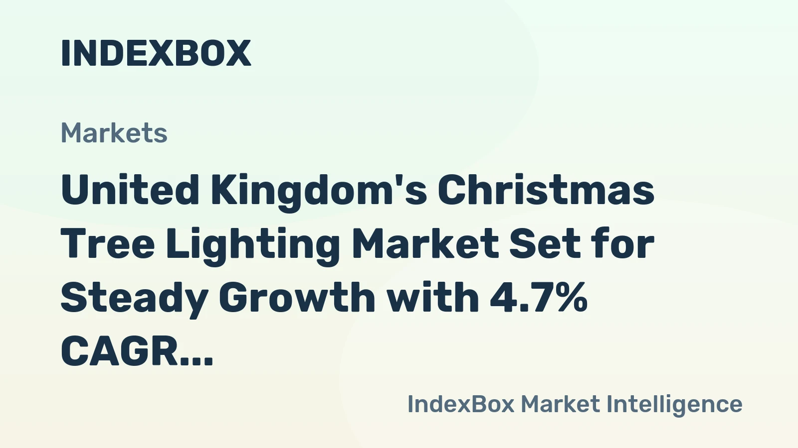 United Kingdom's Christmas Tree Lighting Market Set for Steady Growth with 4.7% CAGR