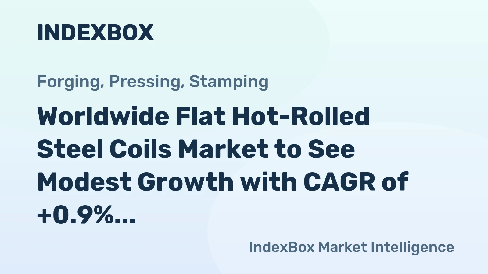 Worldwide Flat Hot-Rolled Steel Coils Market to See Modest Growth with CAGR of +0.9% by 2035