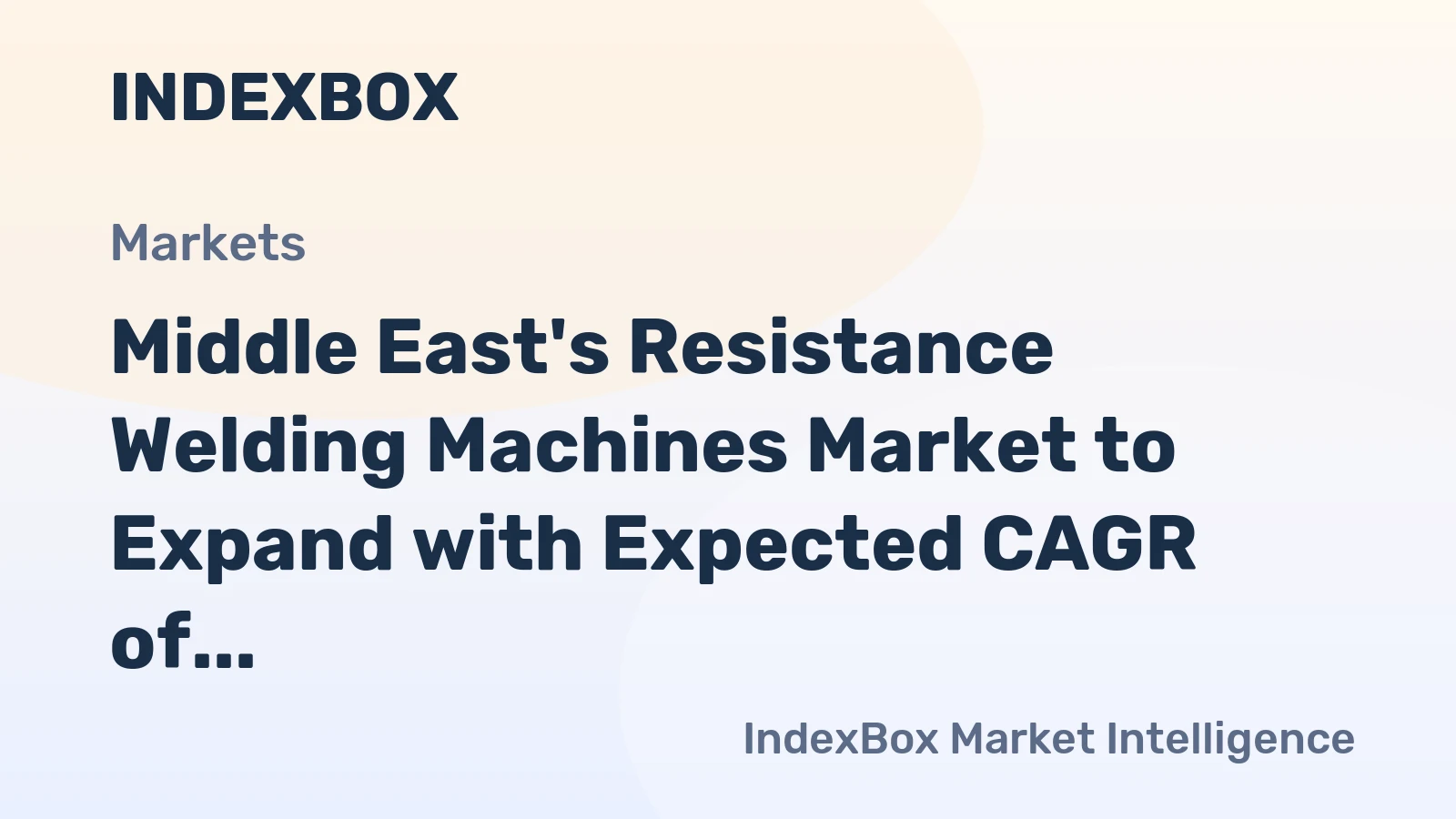 Middle East's Resistance Welding Machines Market to Expand with Expected CAGR of +1.6% from 2024 to 2035