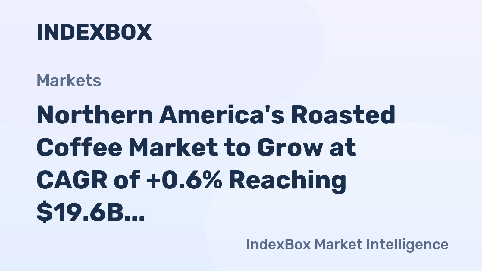 Northern America's Roasted Coffee Market to Grow at CAGR of +0.6% Reaching $19.6B by 2035