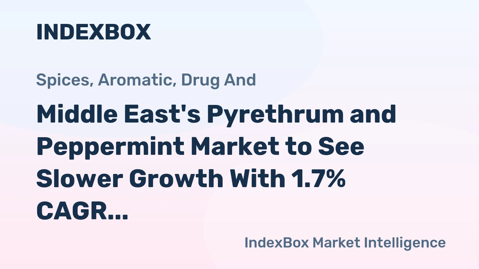 Middle East's Pyrethrum and Peppermint Market to See Slower Growth With 1.7% CAGR Through 2035