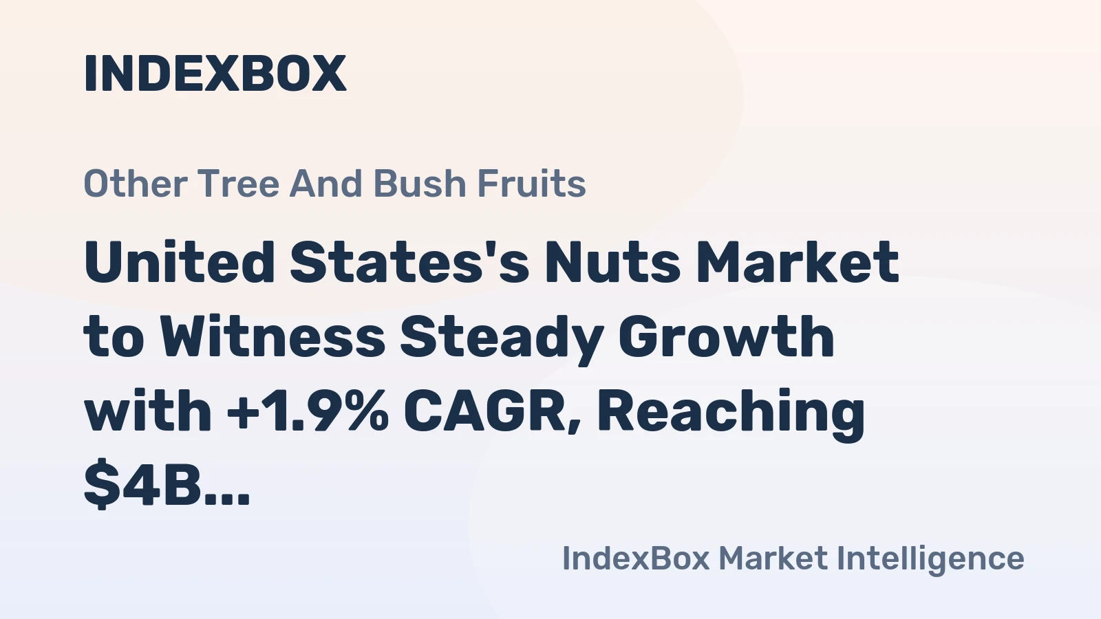 United States's Nuts Market to Witness Steady Growth with +1.9% CAGR, Reaching $4B by 2035