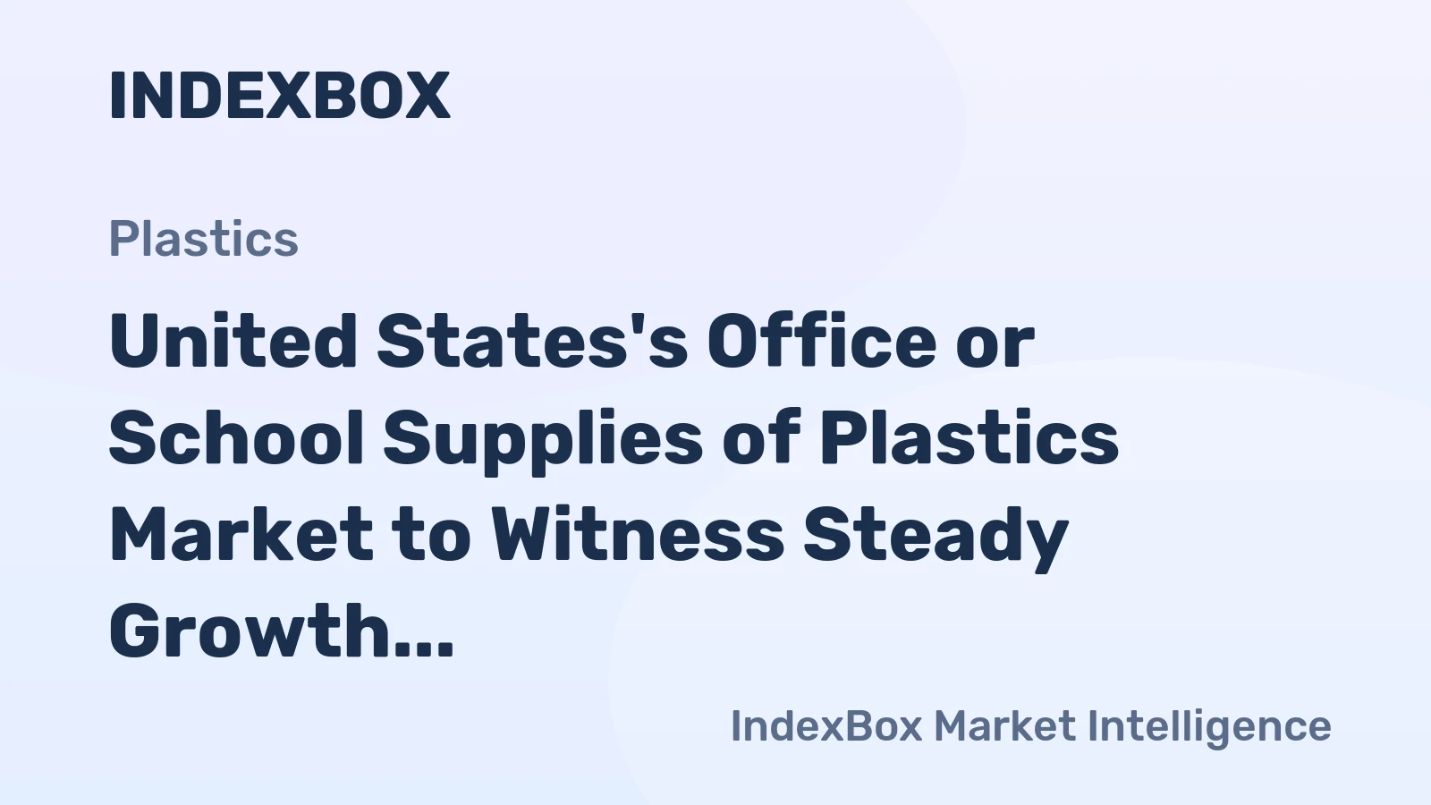 United States's Office or School Supplies of Plastics Market to Witness Steady Growth with a CAGR of +0.5% from 2024 to 2035