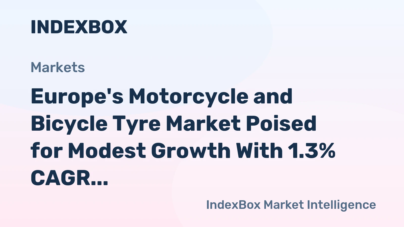 Europe's Motorcycle and Bicycle Tyre Market Poised for Modest Growth With 1.3% CAGR Through 2035