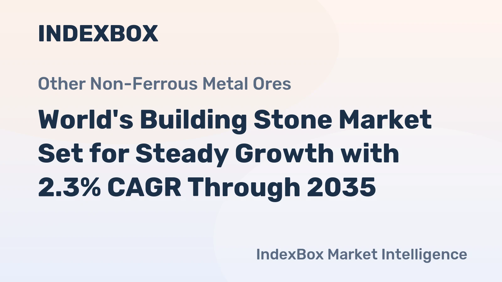 World's Building Stone Market Set for Steady Growth with 2.3% CAGR Through 2035