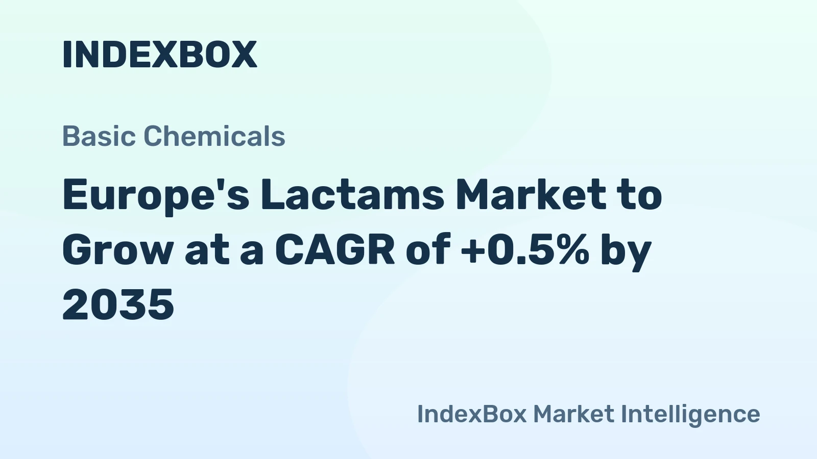 Europe's Lactams Market to Grow at a CAGR of +0.5% by 2035