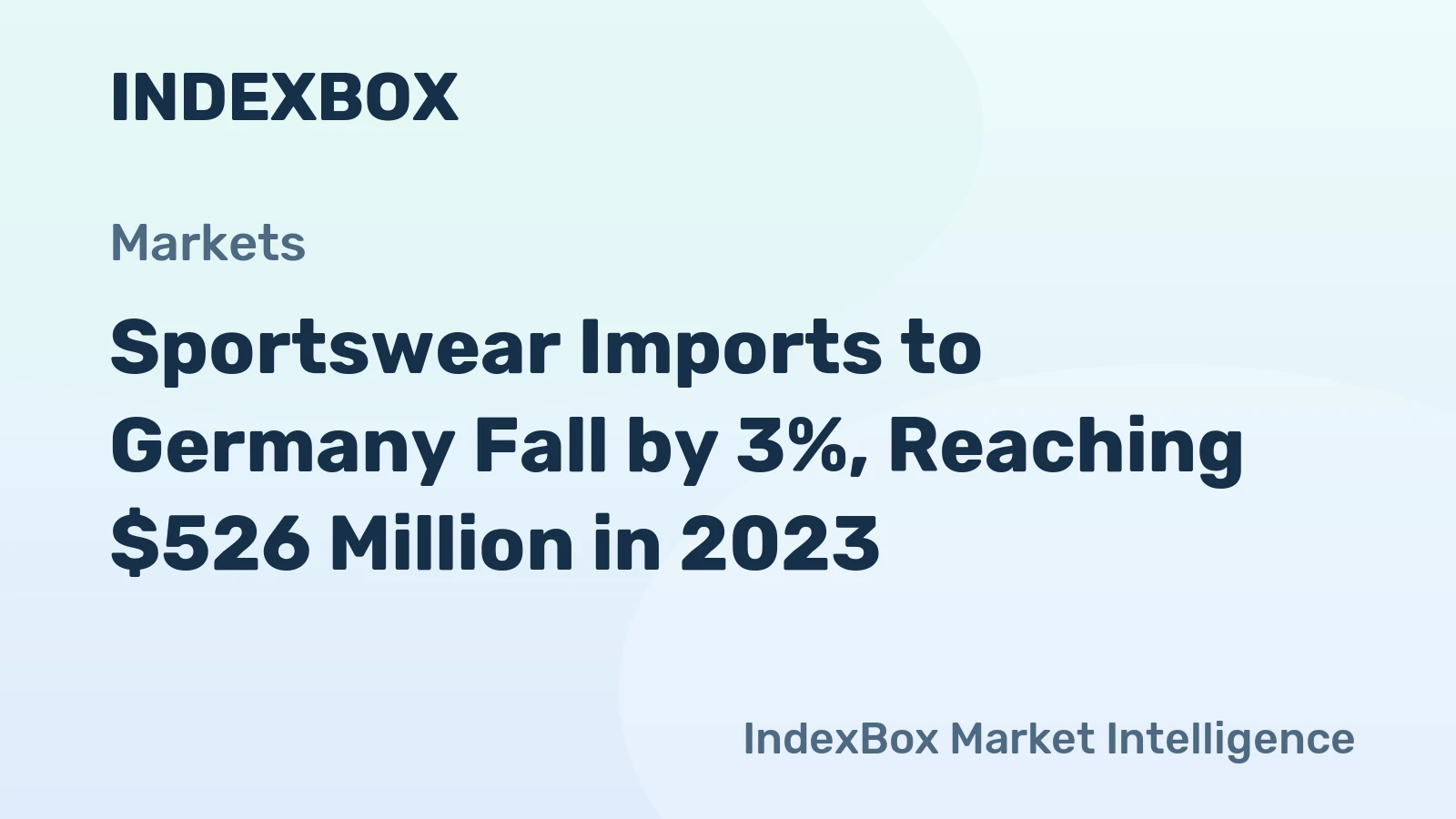 Sportswear Imports to Germany Fall by 3%, Reaching $526 Million in 2023