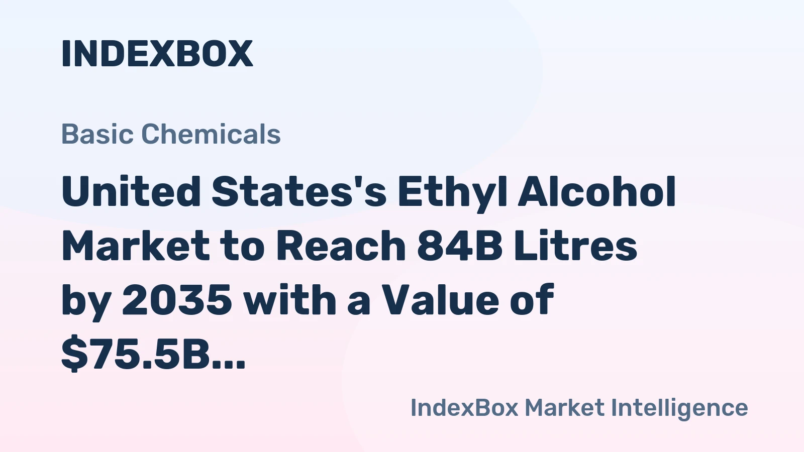 United States's Ethyl Alcohol Market to Reach 84B Litres by 2035 with a Value of $75.5B