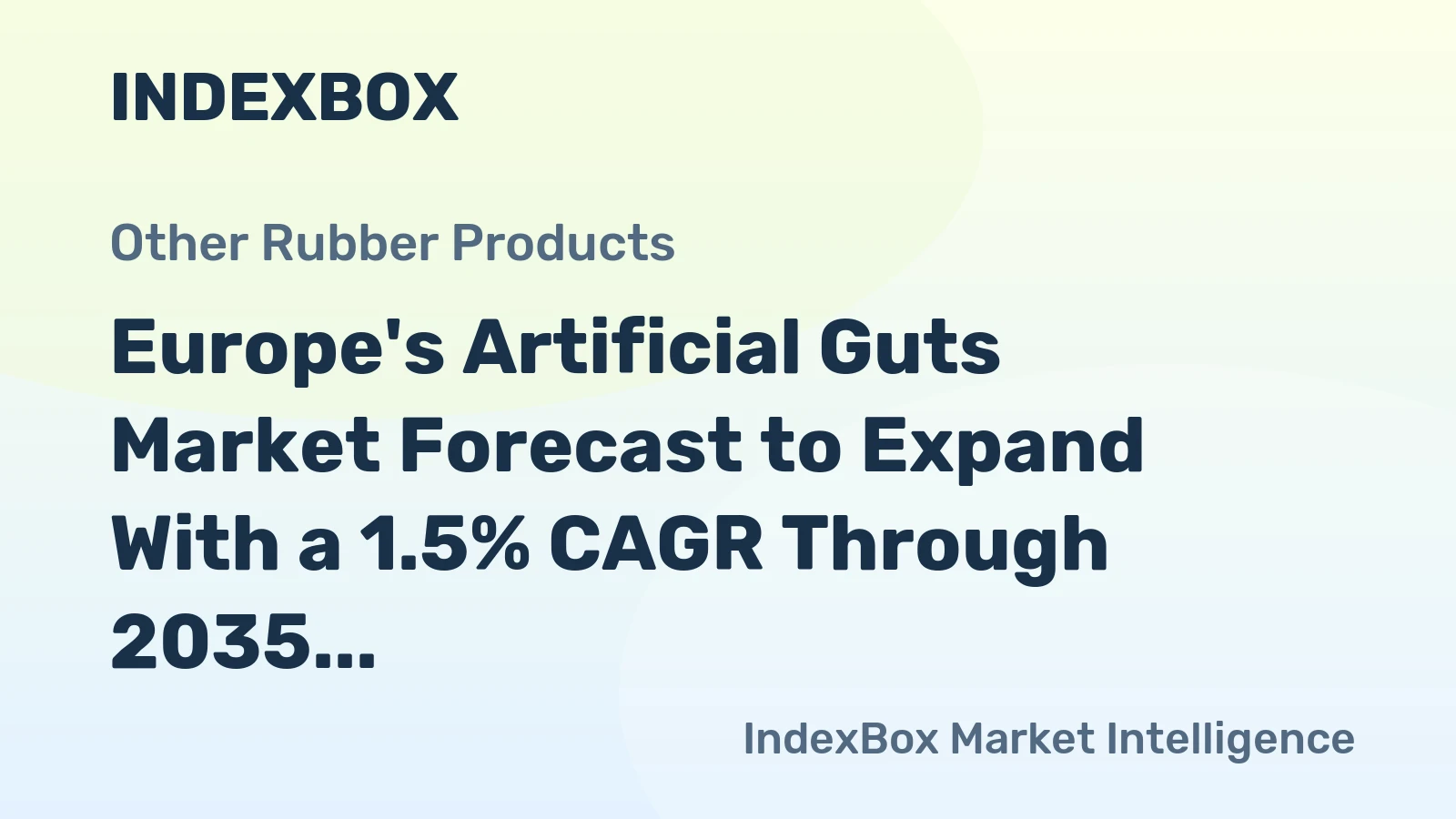 Europe's Artificial Guts Market Forecast to Expand With a 1.5% CAGR Through 2035