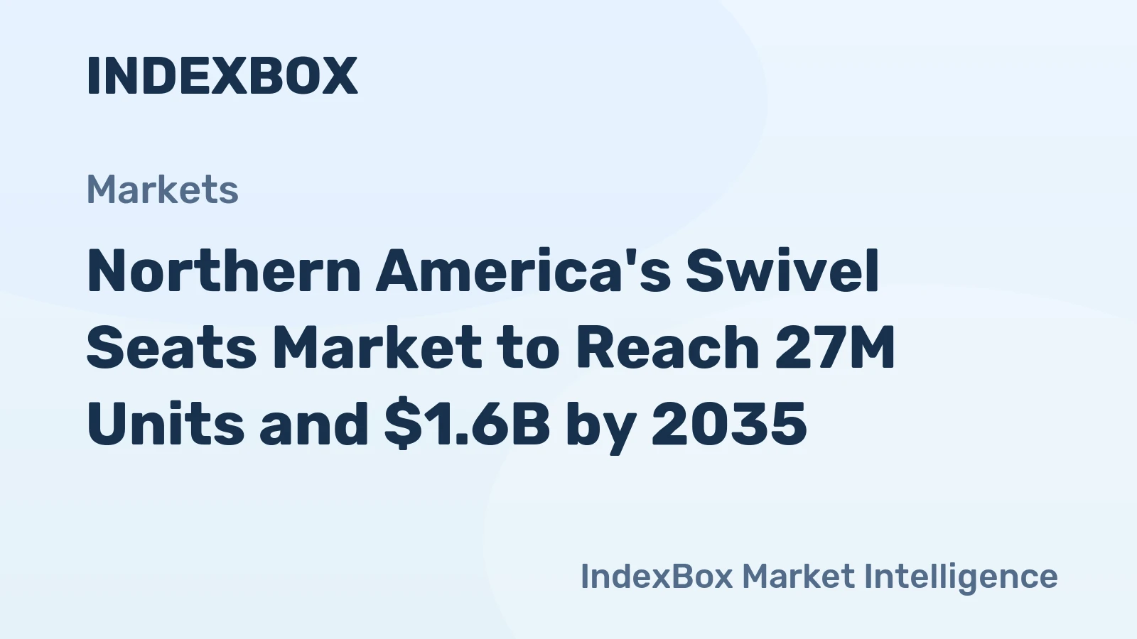 Northern America's Swivel Seats Market to Reach 27M Units and $1.6B by 2035