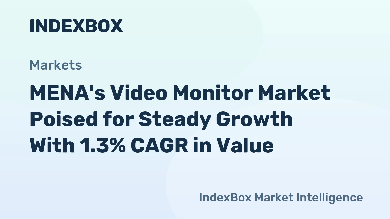 MENA's Video Monitor Market Poised for Steady Growth With 1.3% CAGR in Value