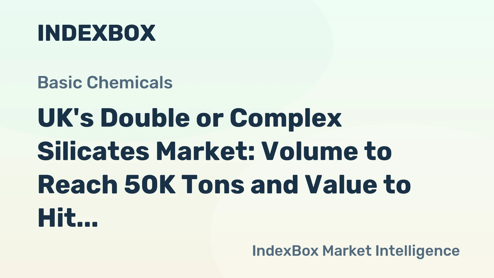 UK's Double or Complex Silicates Market: Volume to Reach 50K Tons and Value to Hit $362M by 2035