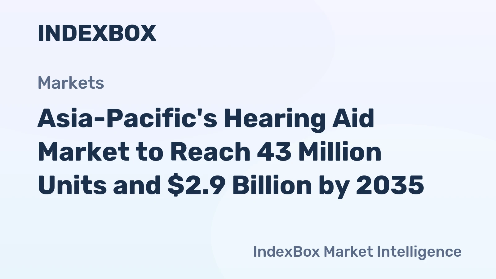 Asia-Pacific's Hearing Aid Market to Reach 43 Million Units and $2.9 Billion by 2035