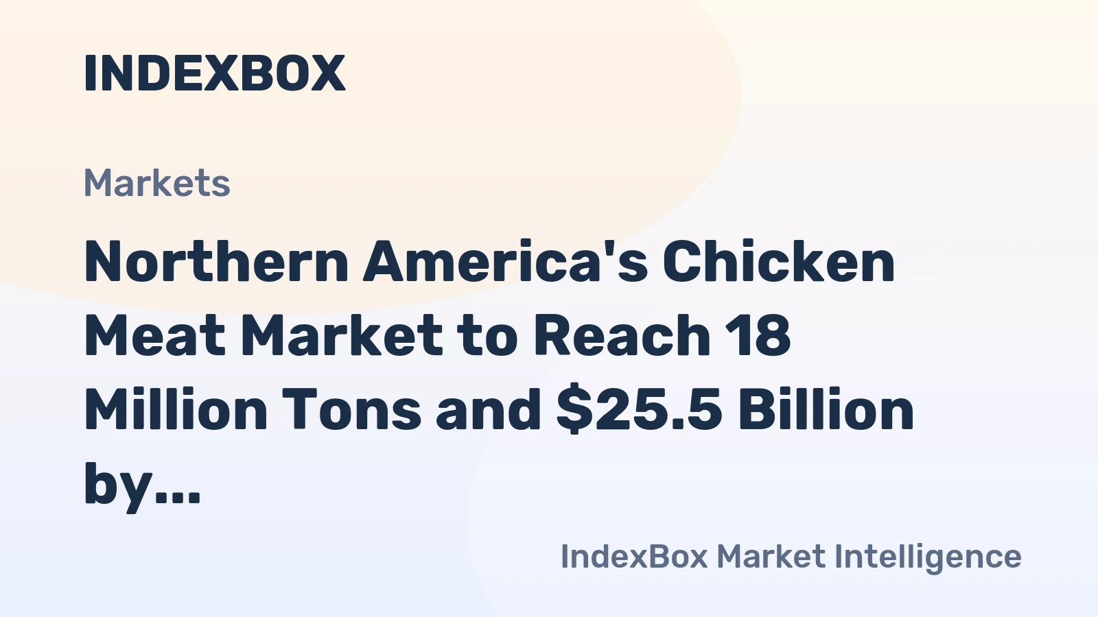 Northern America's Chicken Meat Market to Reach 18 Million Tons and $25.5 Billion by 2035