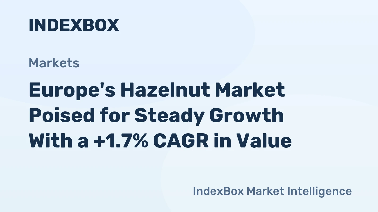 Europe's Hazelnut Market Poised for Steady Growth With a +1.7% CAGR in Value