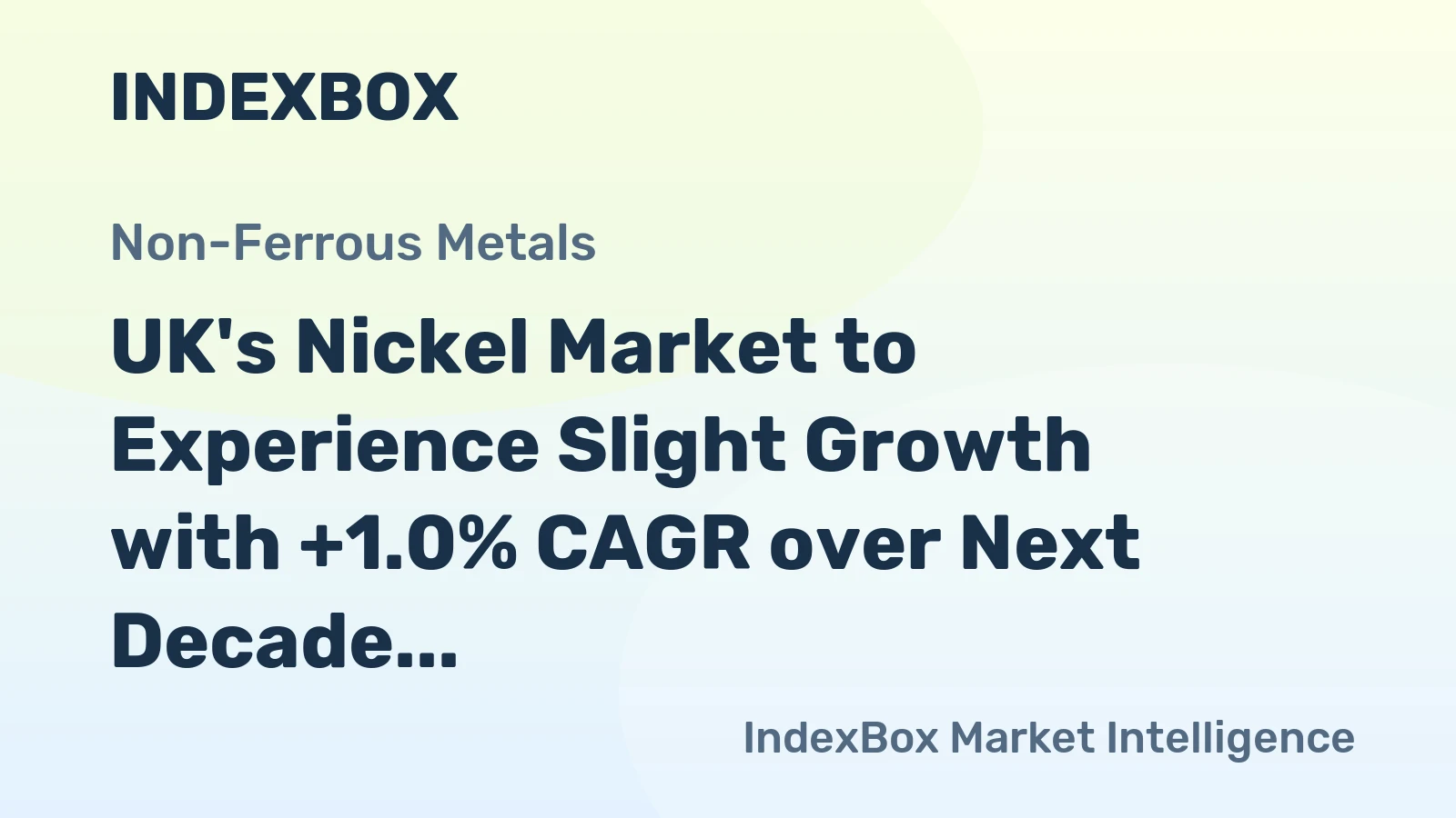 UK's Nickel Market to Experience Slight Growth with +1.0% CAGR over Next Decade