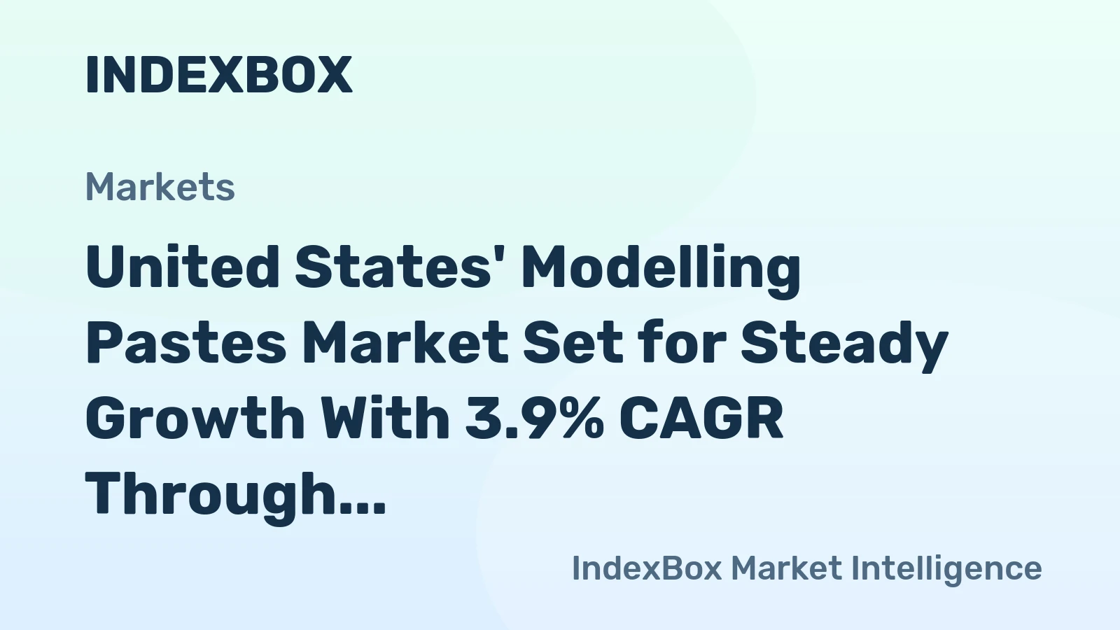 United States' Modelling Pastes Market Set for Steady Growth With 3.9% CAGR Through 2035