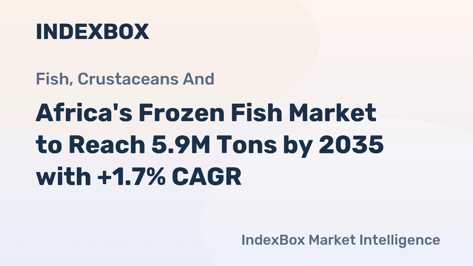 Africa's Frozen Fish Market to Reach 5.9M Tons by 2035 with +1.7% CAGR