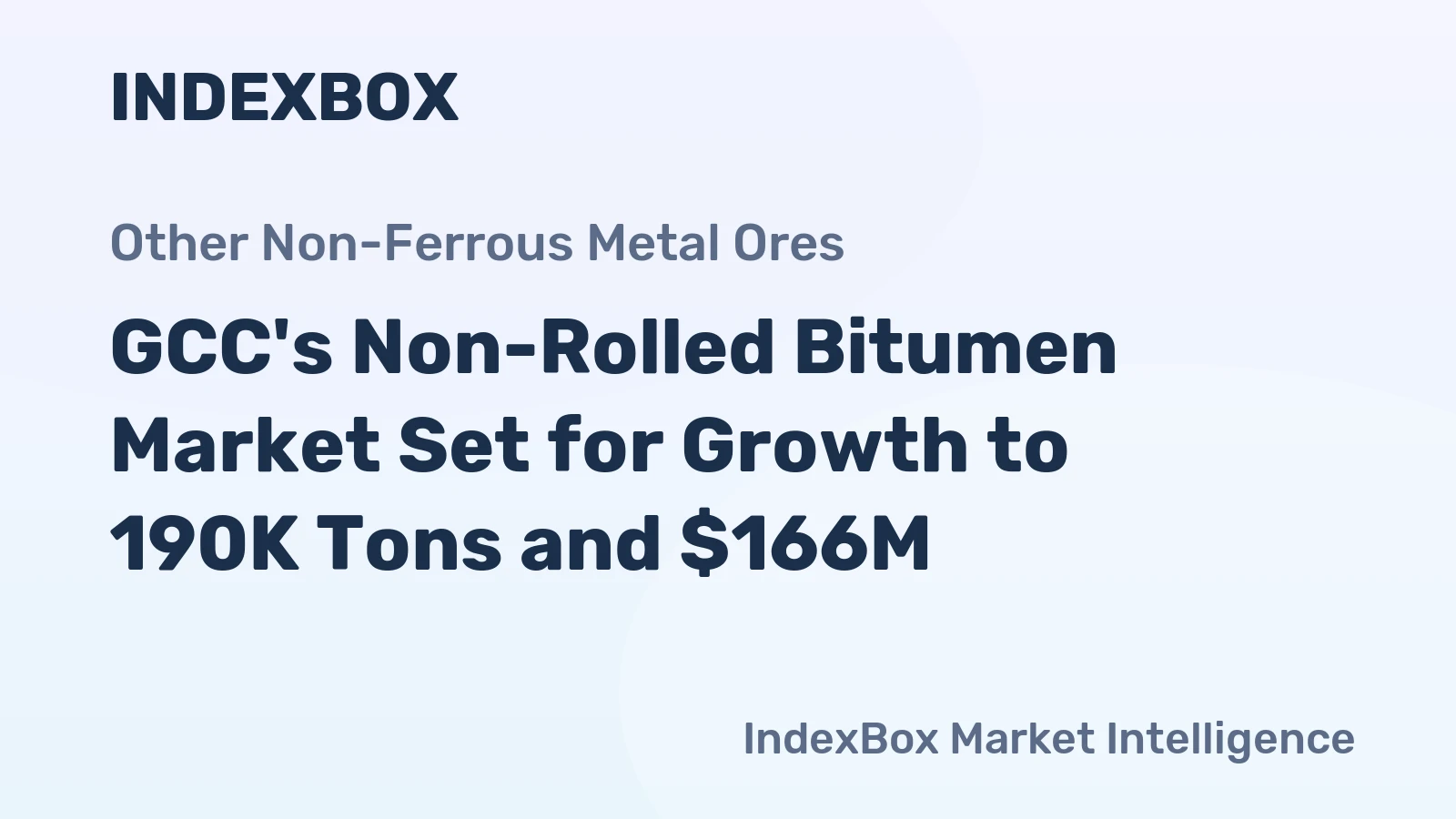 GCC's Non-Rolled Bitumen Market Set for Growth to 190K Tons and $166M