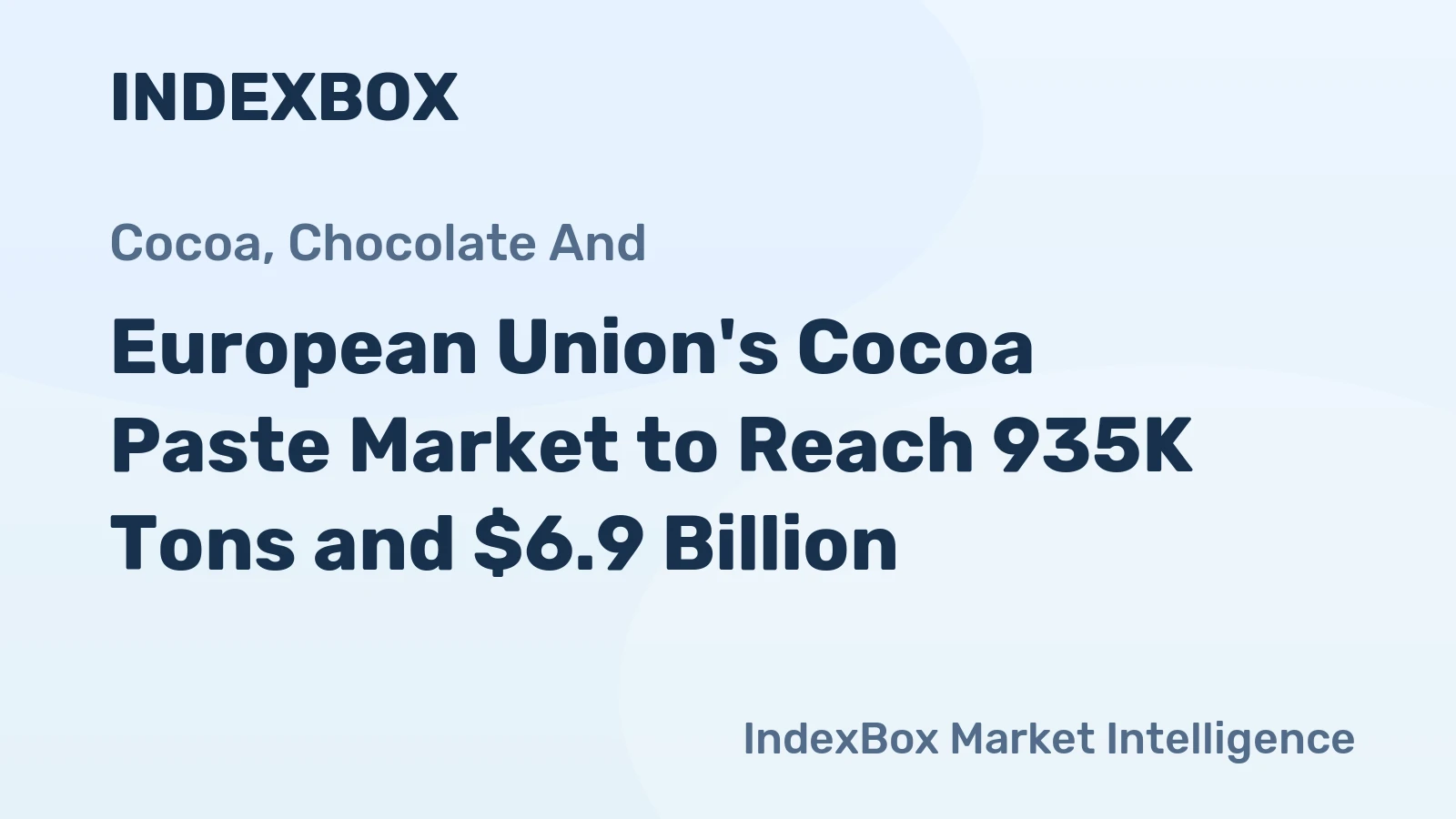 European Union's Cocoa Paste Market to Reach 935K Tons and $6.9 Billion