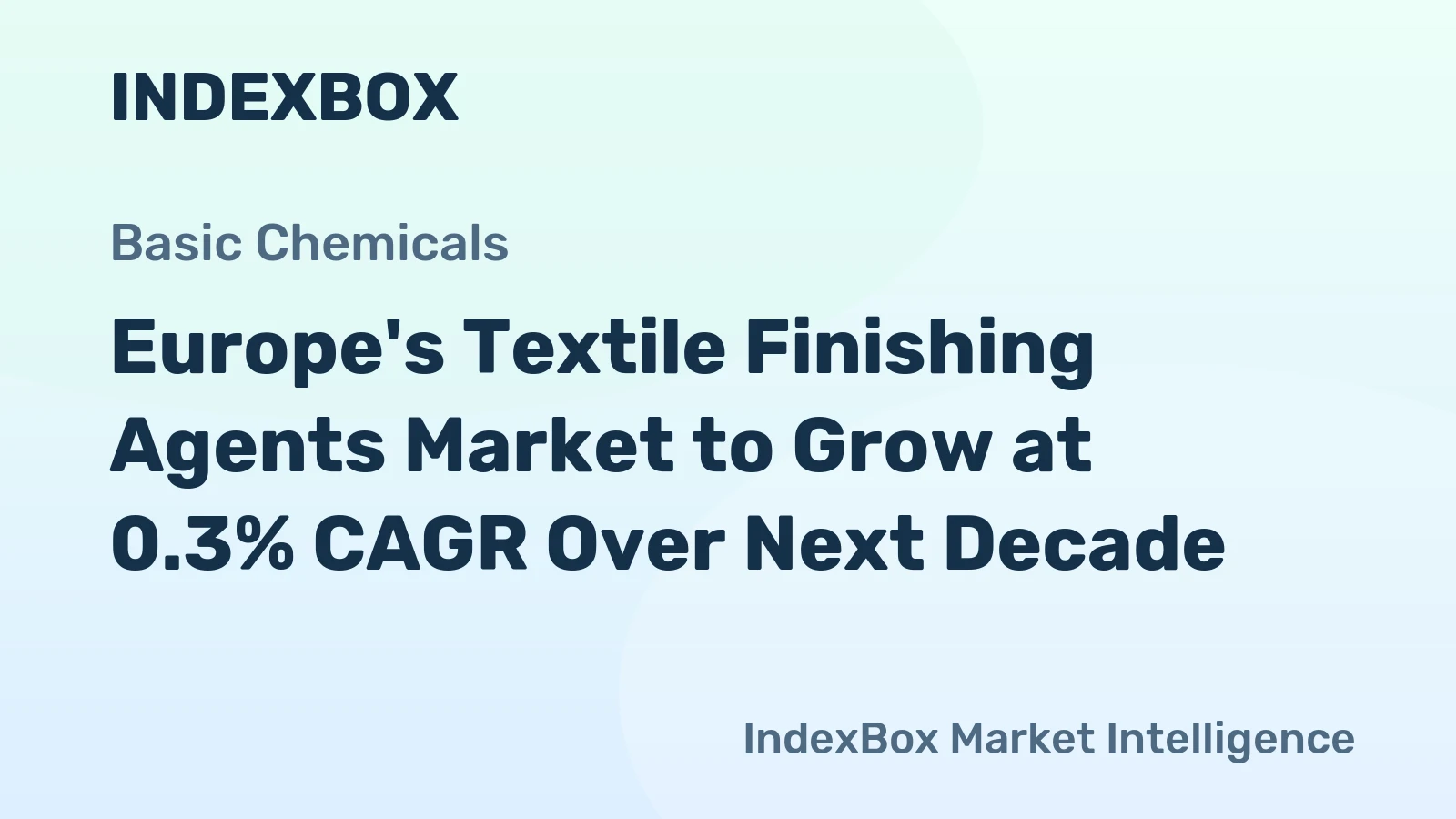 Europe's Textile Finishing Agents Market to Grow at 0.3% CAGR Over Next Decade