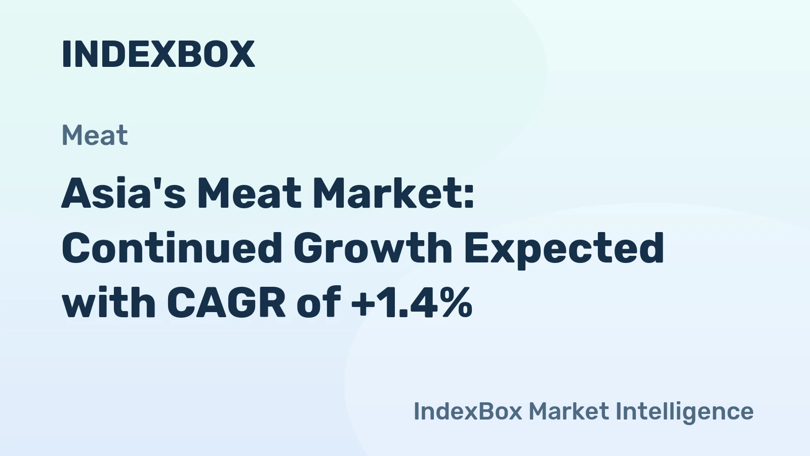 Asia's Meat Market: Continued Growth Expected with CAGR of +1.4%