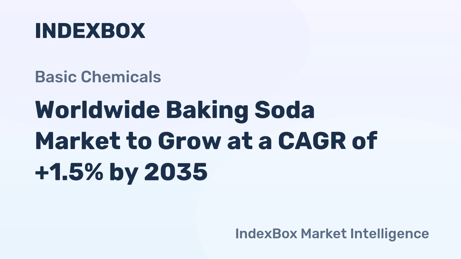 Worldwide Baking Soda Market to Grow at a CAGR of +1.5% by 2035