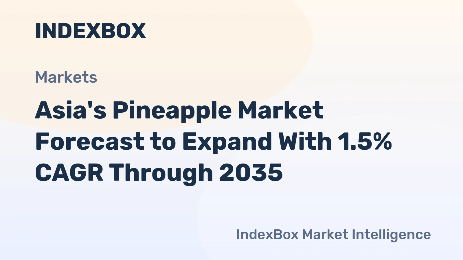 Asia's Pineapple Market Forecast to Expand With 1.5% CAGR Through 2035